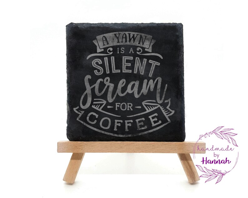 Coffee Quote Coasters Slate Coasters coffee quotes | Etsy