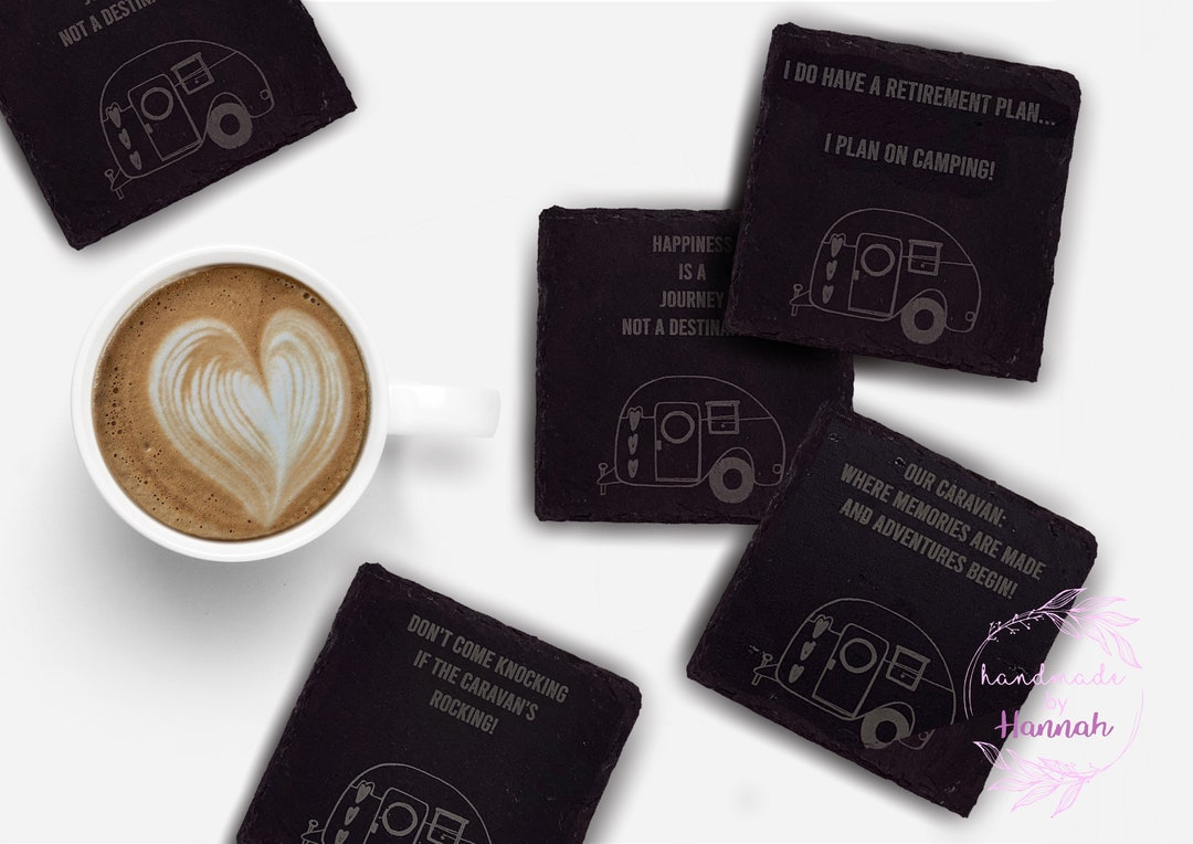 Caravan Themed Coasters - Caravan Holidays - Home From Home - Caravan ...