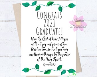Religious Graduation Card | Etsy