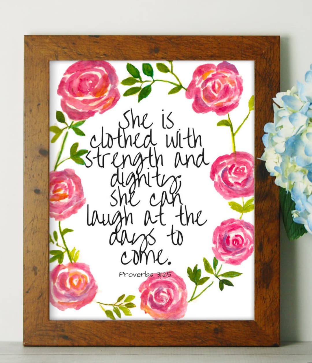 Proverbs 31 PRINTABLE Wall Art, Religious Girls Room Decor DIGITAL ...