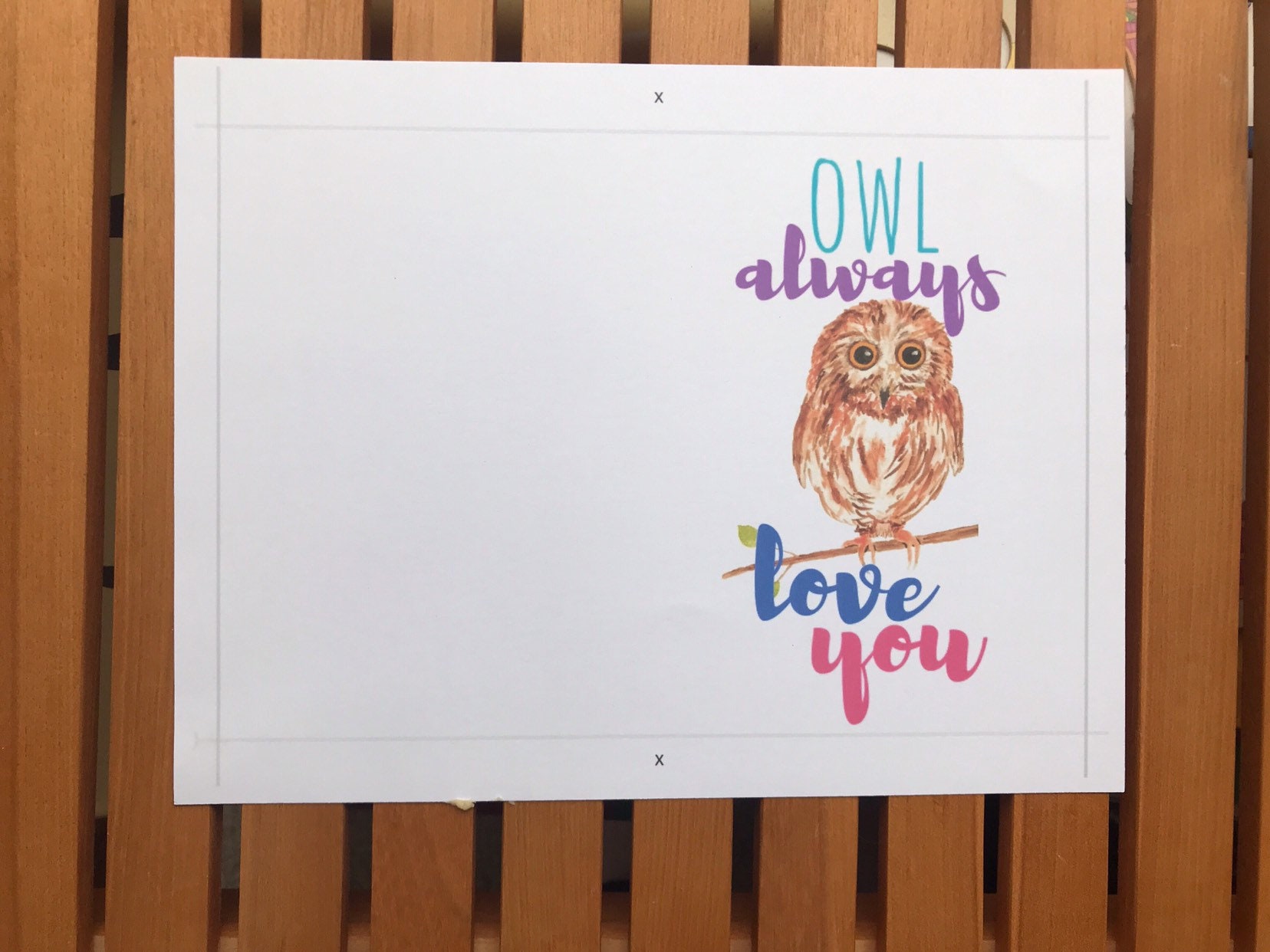 Owl Valentines Day PRINTABLE Card; Funny Pun Owl Always Love You ...