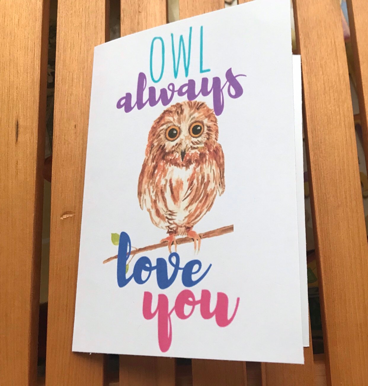 Owl Valentines Day PRINTABLE Card Funny Pun Owl Always Love You ...