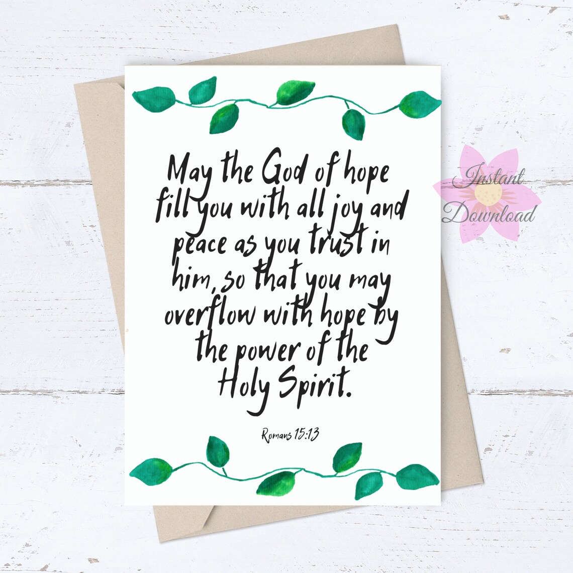PRINTABLE Religious Thinking of You Card; Christian All Occasion Card ...