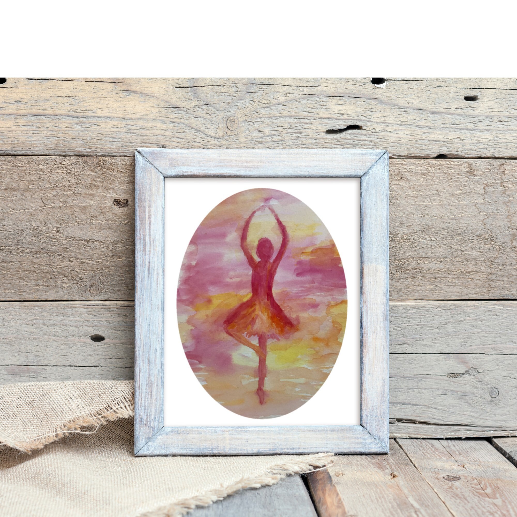 Ballet Dancer Watercolor Painting, Ballerina Wall Art, Original ...