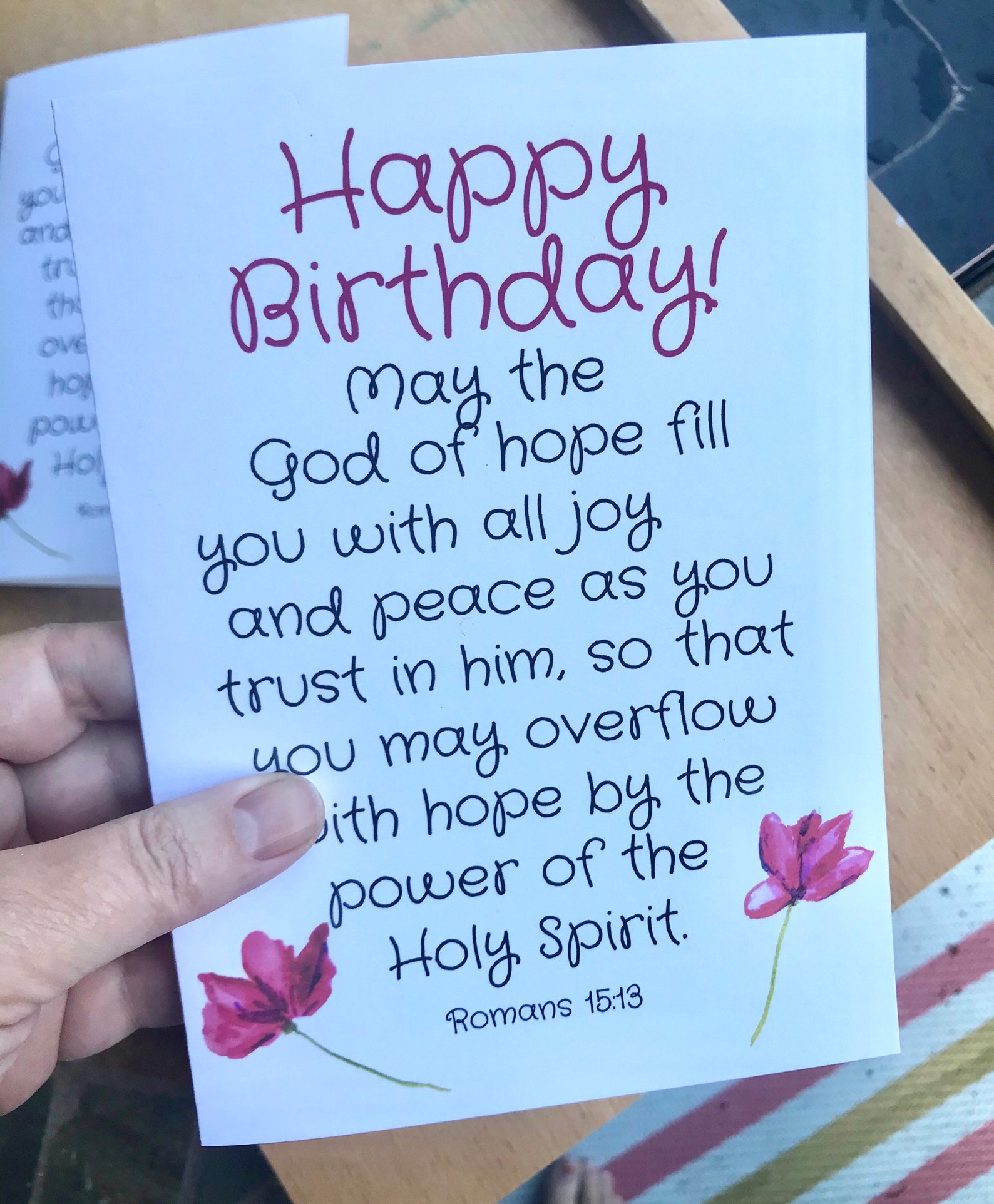 Religious Birthday Card Birthday Card for Her Christian | Etsy