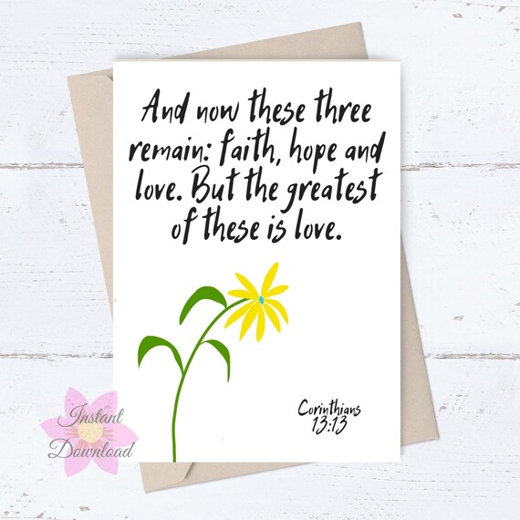 PRINTABLE Religious Wedding Card Christian Thinking of You - Etsy