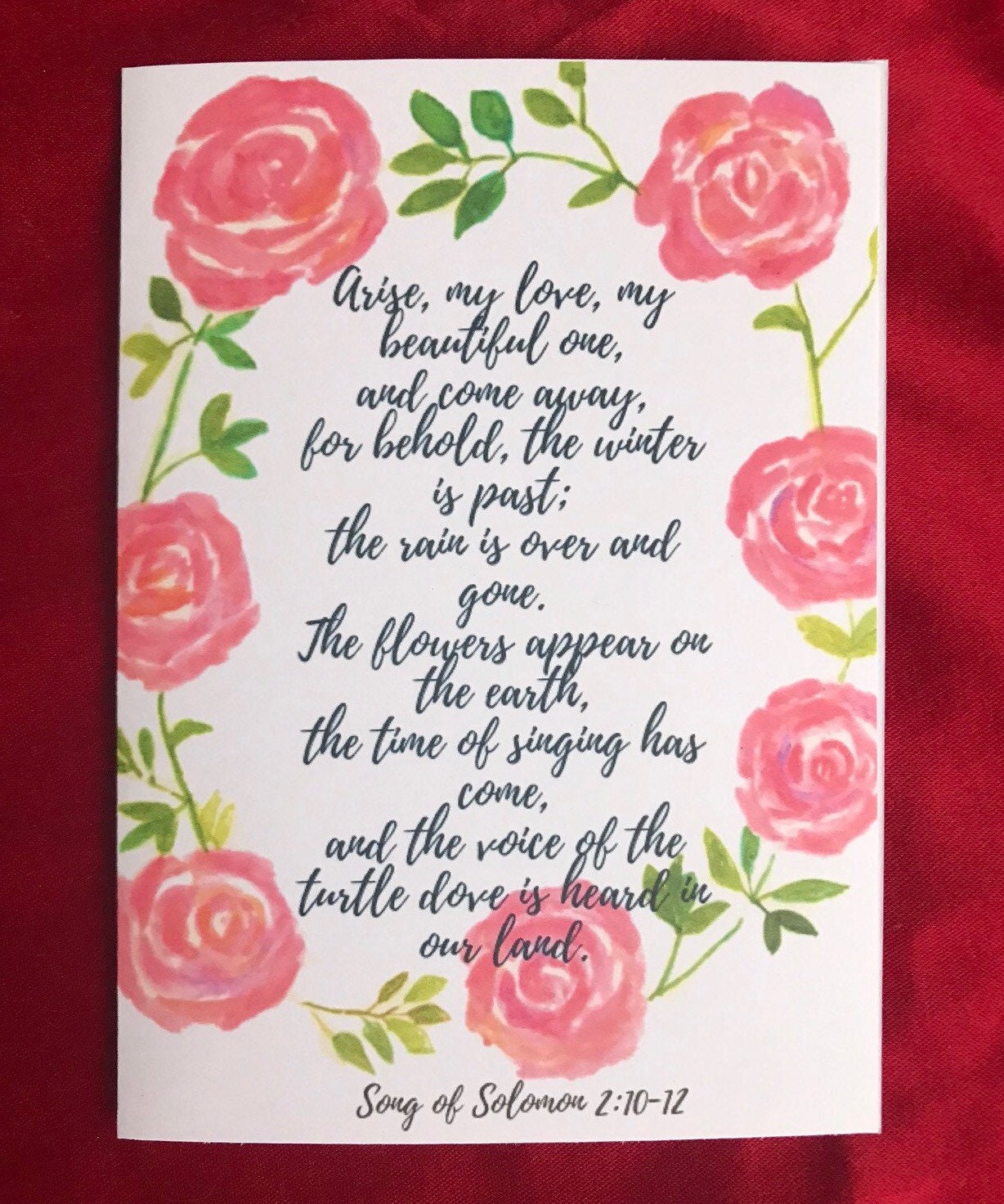 PRINTABLE Christian Wedding Anniversary Card Song Of Solomon Etsy printable-christian-wedding-anniversary-card-song-of-solomon-etsy