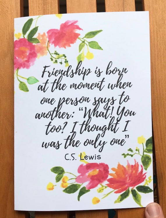 Friendship Card Best Friend PRINTABLE card birthday for | Etsy