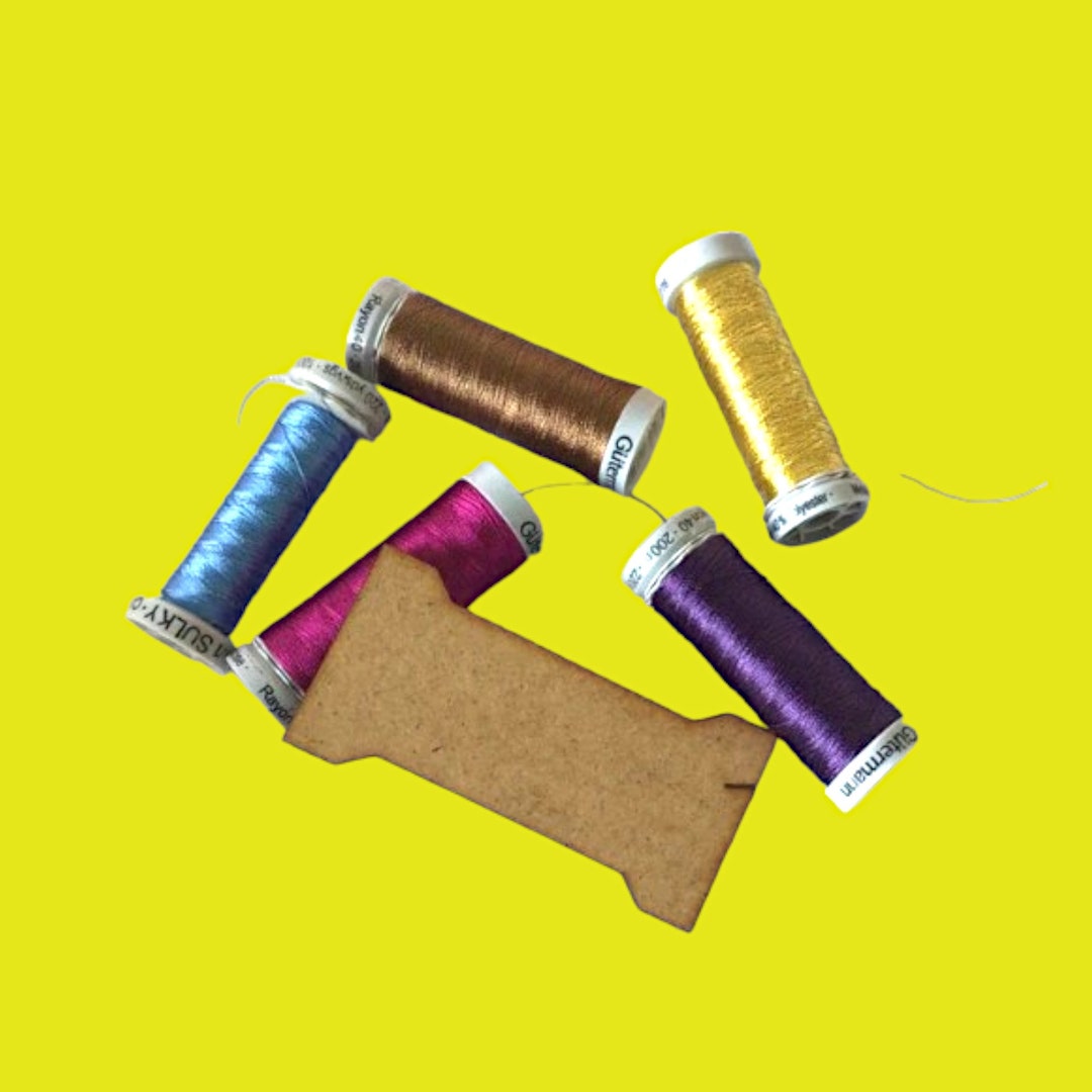 Wooden Embroidery Floss and Thread Holder Organizer, Set of 12 ...