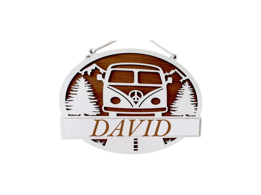 Wooden Camper Van Sign or Plaque Personalised for Dads, Garage Decor - Etsy