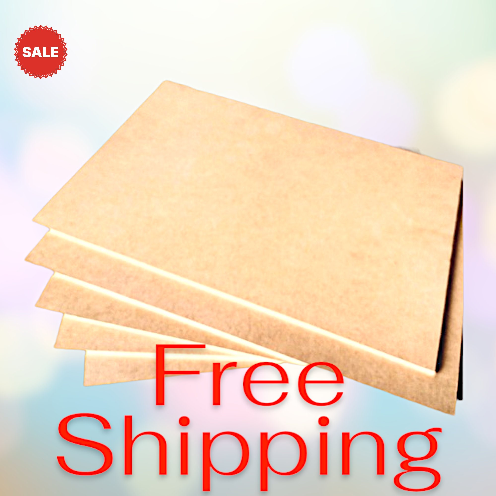Pack of 5 A4 MDF Sheets for Crafts and DIY Projects Material for Laser ...