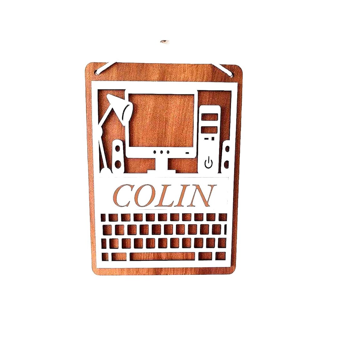 Personalized Wooden Laser-cut Wall Art for Tech Enthusiasts, Geeks ...