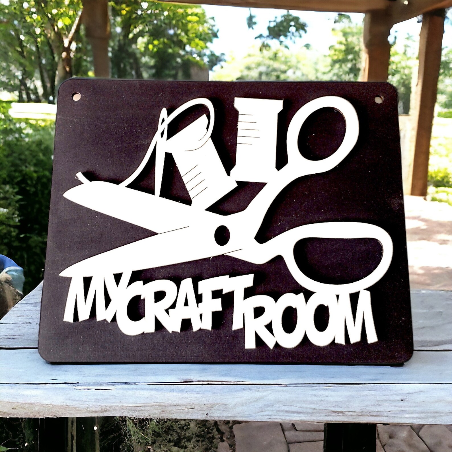 Wooden Craft Room Sign Handcrafted Wall Art for Creative Minds, my ...