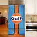 Retro Gus Pump Refrigerator Wrap, Vintage Fuel Station Logo Fridge Wrap ...