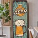 Vintage Beer Fridge Decal Removable Sticker Door Mural Peel and Stick ...