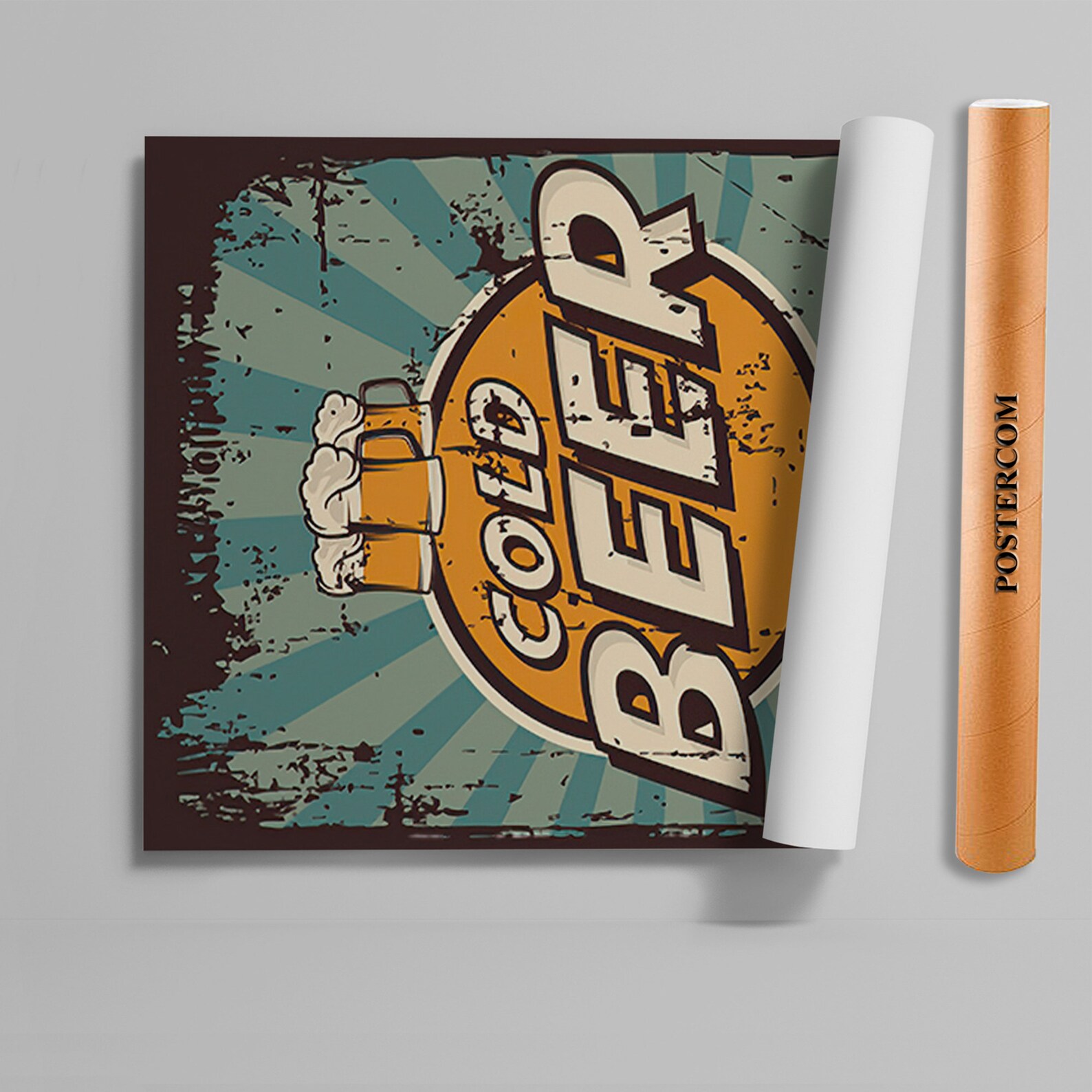 Vintage Beer Fridge Decal Removable Sticker Door Mural Peel - Etsy