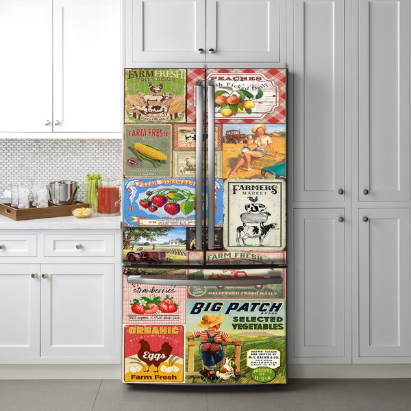 Refrigerator Wrap Vinyl - Etsy