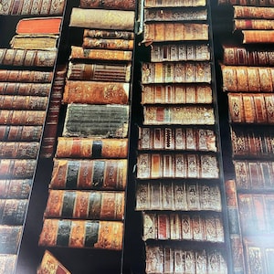 Old Books Stair Riser Decal , Book Spine Stair Riser Decals, Peel ...