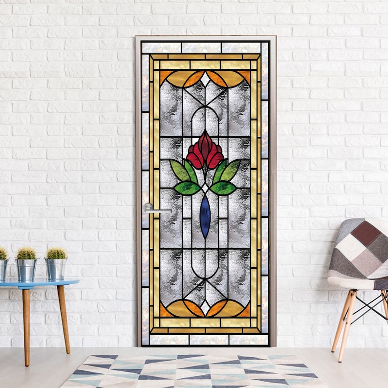 Custom Stained Glass Window Film Mosaic Frosted Privacy - Etsy