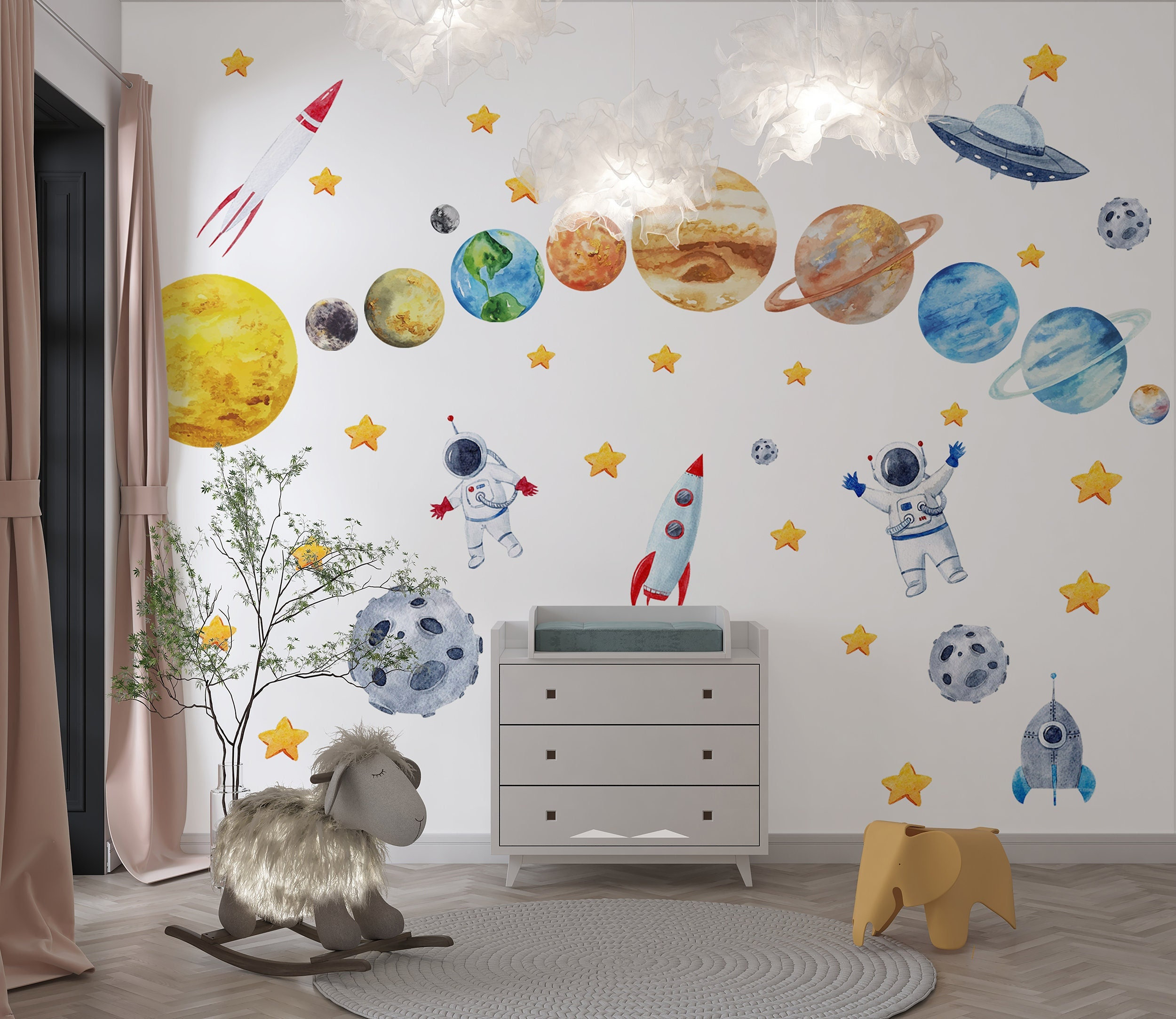 Wall decals space store