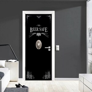 Door Mural Beer Safe Decal Fridge Door Wrap Kitchen Logo Door Vinyl ...