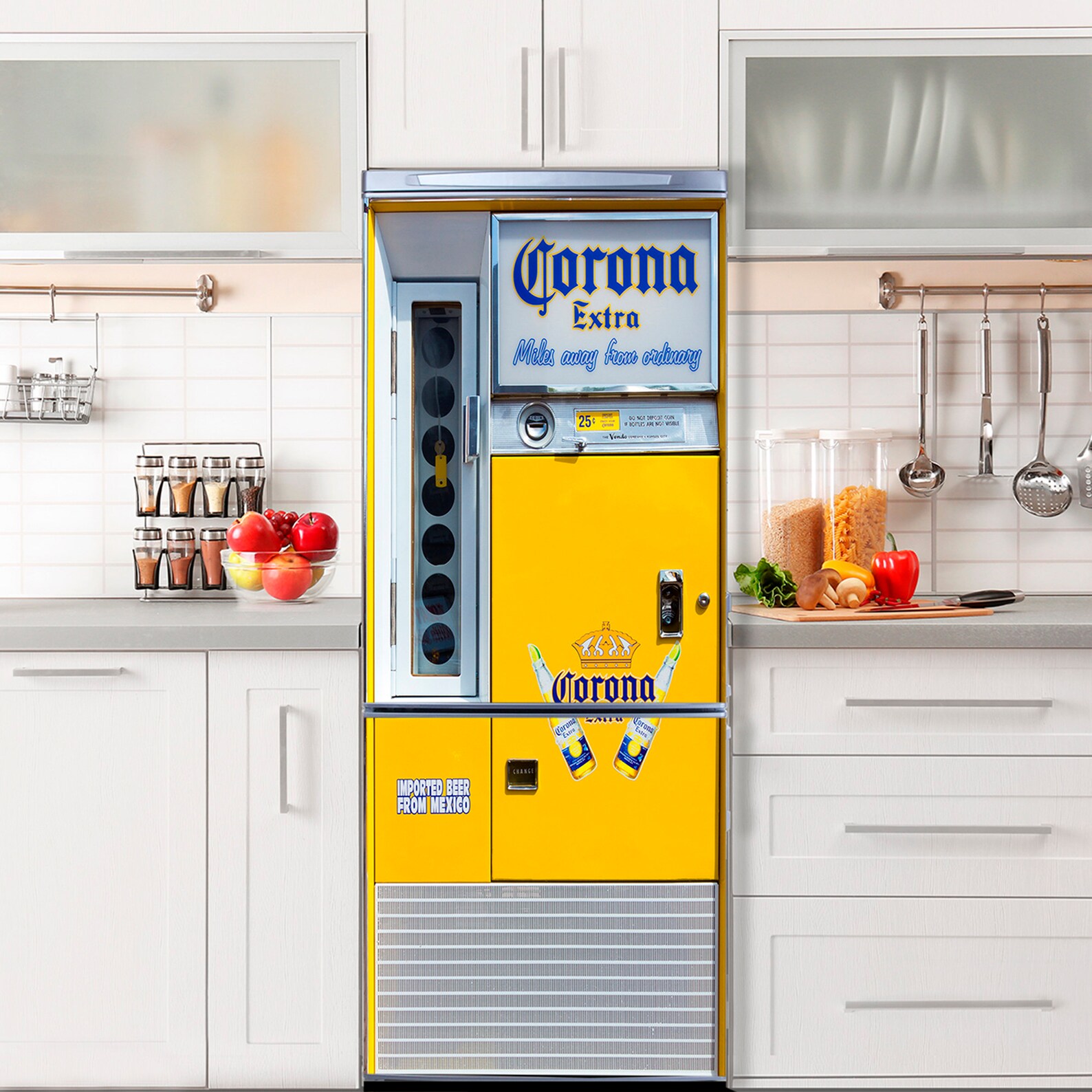 Vending Machine Corona Extra Door Mural Yellow Fridge Decal - Etsy