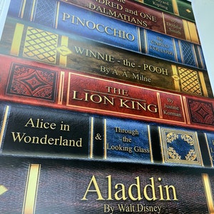 Fairy Tales Books Spine Stair Riser Decal, Book Spine Stair Riser ...