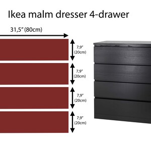 Vintage Large Flower Ikea Malm Dresser Decal, White Flower Dresser ...