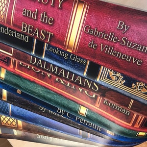 Fairy Tales Books Spine Stair Riser Decal, Book Spine Stair Riser ...