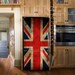 United Kingdom UK Union Jack Fridge Decal, Peel & Stick Refrigerator ...