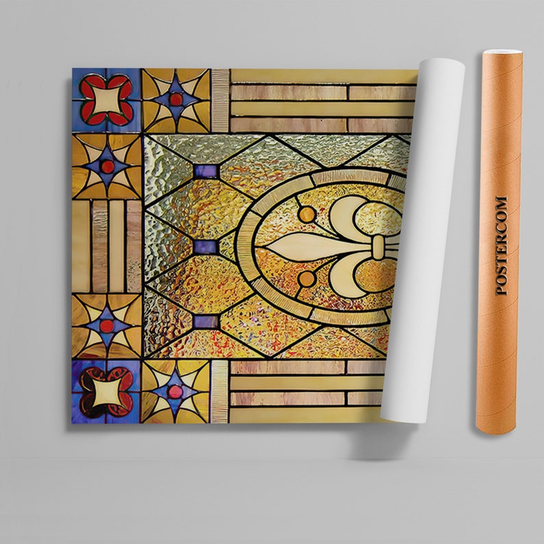 Victorian Stained Glass Window Film