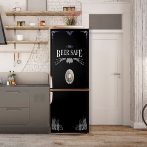 Door Mural Beer Safe Decal Fridge Door Wrap Kitchen Logo Door Vinyl ...