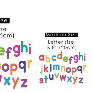 Lowercase Alfabet Letter Vinyl Wall Decal, Wall Sticker, Nursery Wall ...