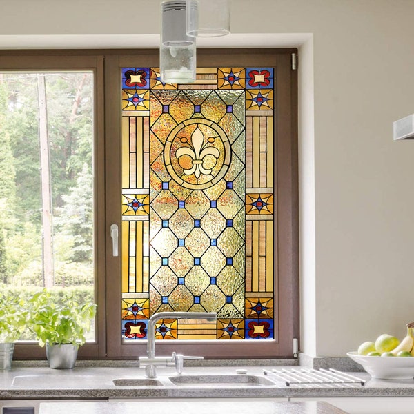 Leaded Glass Window Film - Etsy