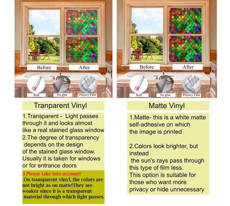 Colorful Retro Rhombus Stained Glass Window Covering - Etsy