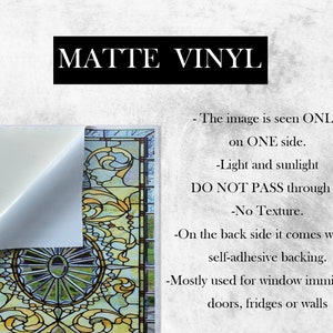 Tiffany Style Stained Glass Window Privacy Film, Floral Glass Cling ...