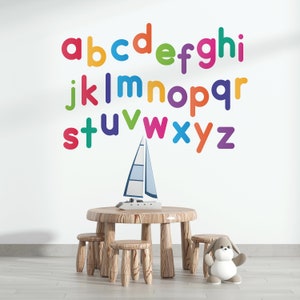 Lowercase Alfabet Letter Vinyl Wall Decal, Wall Sticker, Nursery Wall ...