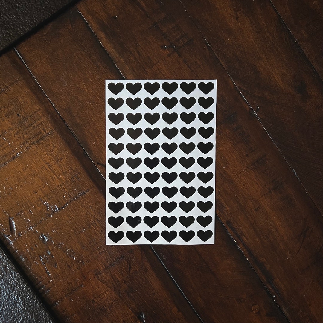 Heart Sticker Sheet | Vinyl Decals - Etsy