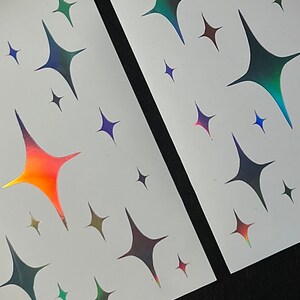 Sparkle Decal Sheet Vinyl Stickers Assorted Colors Car Accessories - Etsy