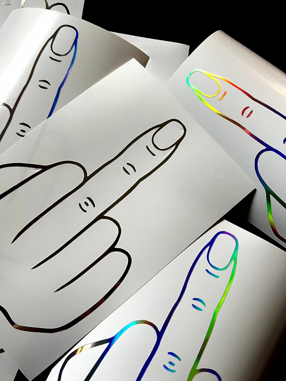 Middle Finger Decal Vinyl Decal Car Accessories Bumper Sticker - Etsy