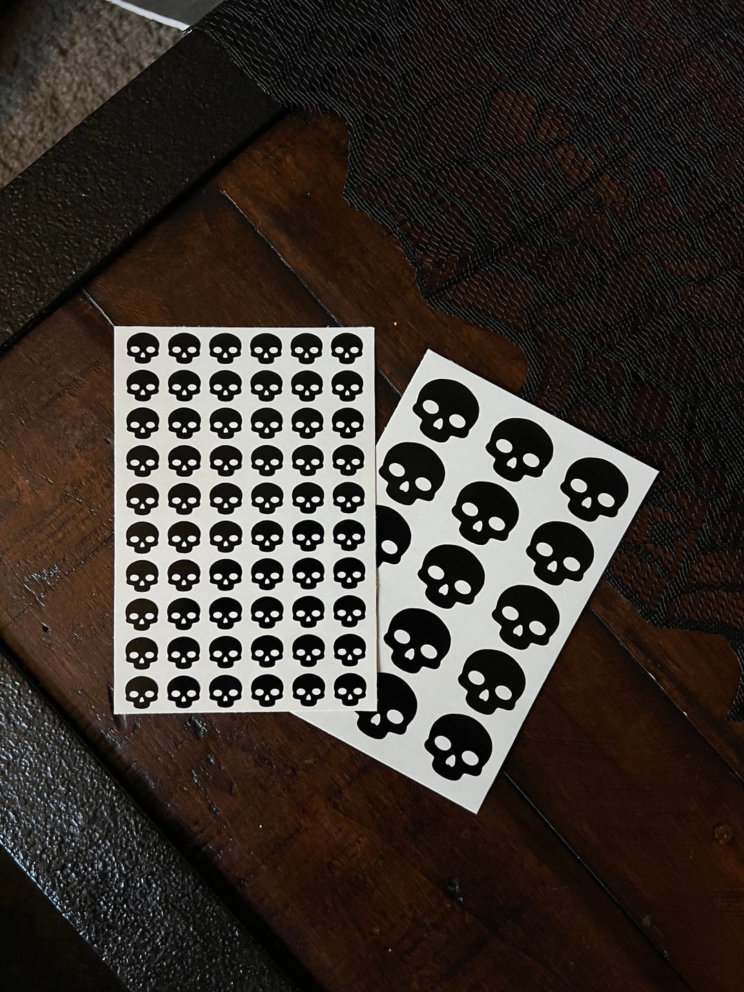 Skull Sticker Sheet Vinyl Decals - Etsy