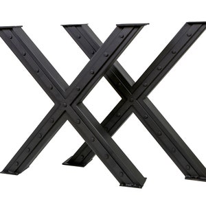 Metal X Stlye Legs DIY Steel Legs for Dining Table or Desk - Etsy