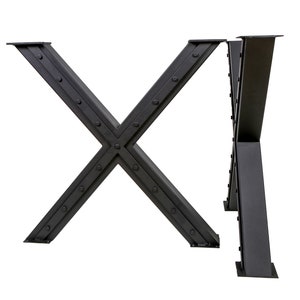 Metal X Stlye Legs DIY Steel Legs for Dining Table or Desk - Etsy