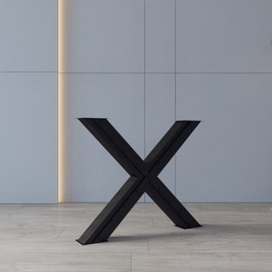Metal X Stlye Legs DIY Steel Legs for Dining Table or Desk - Etsy