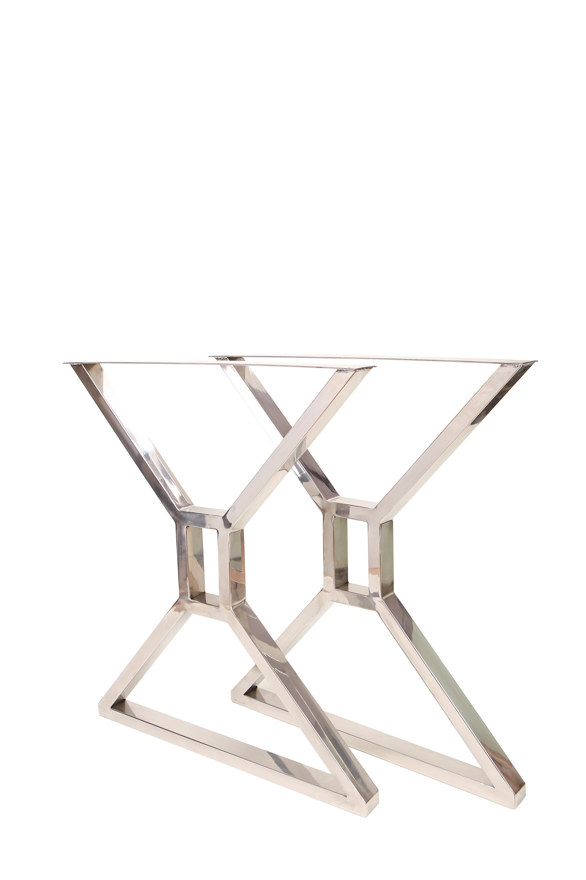 Stainless Steel X Legs Chromium Table Legs X-shaped Table - Etsy