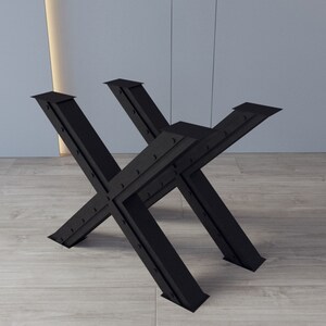 Metal X Stlye Legs DIY Steel Legs for Dining Table or Desk - Etsy