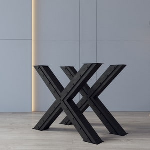 Metal X Stlye Legs DIY Steel Legs for Dining Table or Desk - Etsy