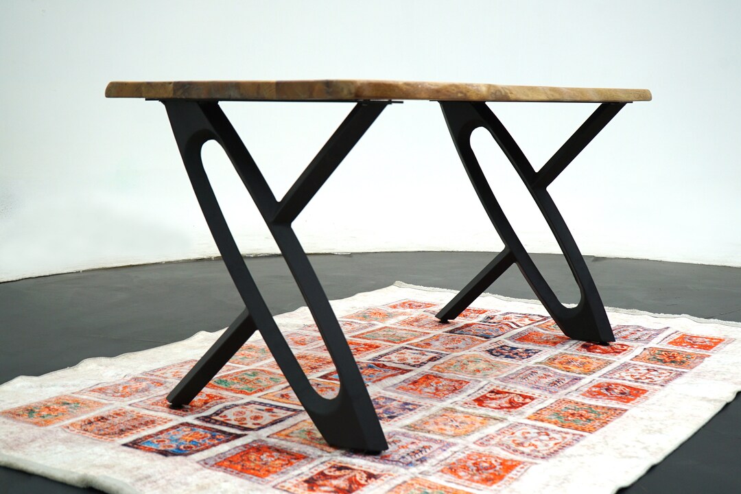 Modern Metal X-shaped Table Legs - Etsy