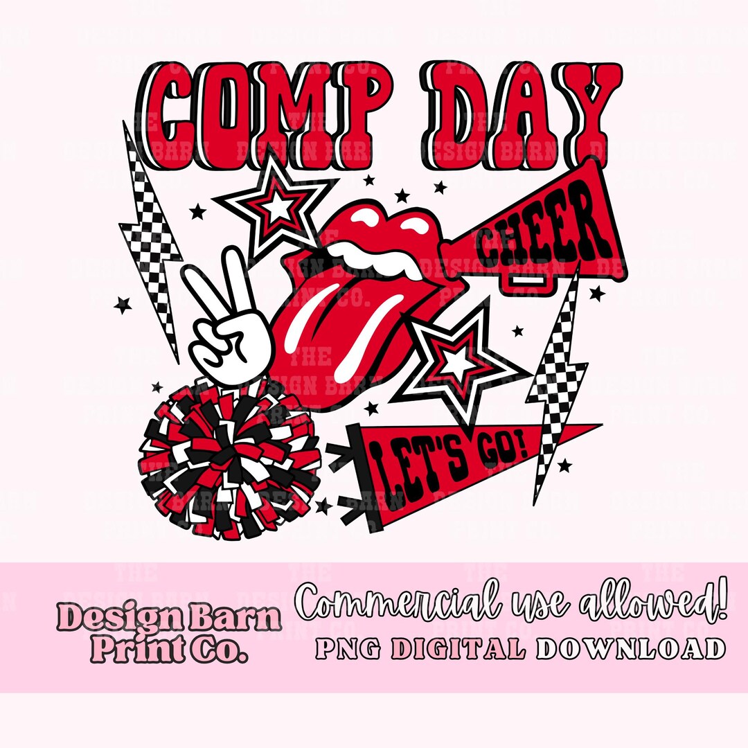 DIGITAL Comp Day Png Cheer PNG Game Day PNG Art Retro Sport Png Sports ...