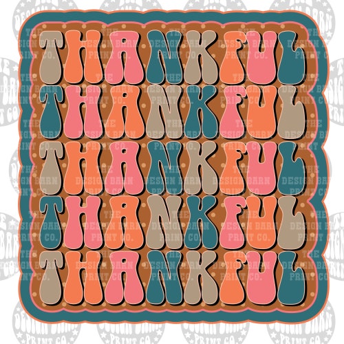 DIGITAL Thankful Design Instant Download Fall PNG Thanksgiving - Etsy